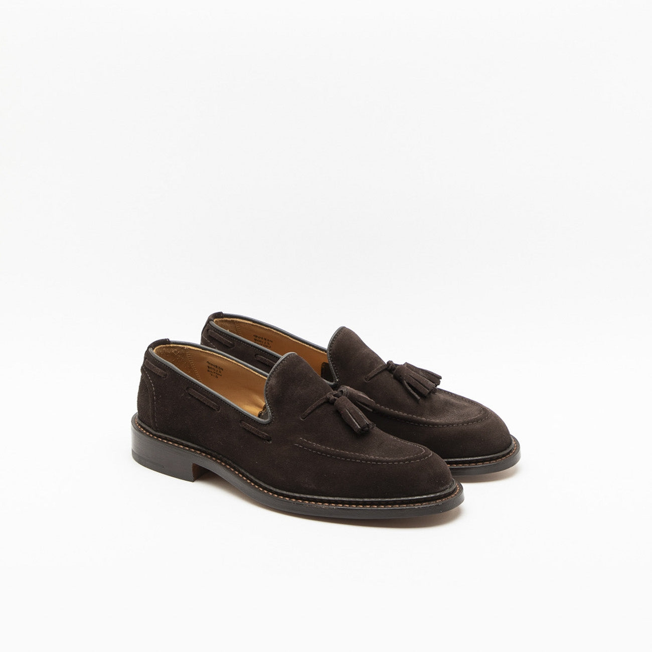 Tricker's Elton tassel loafer in brown suede – Borghini