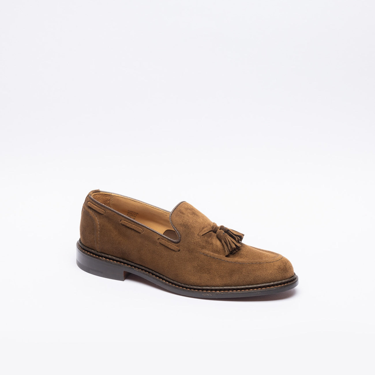 Tricker's Elton tassel loafer in brown suede – Borghini